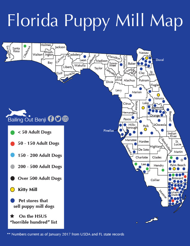Puppy Mills by State – Bailing Out Benji